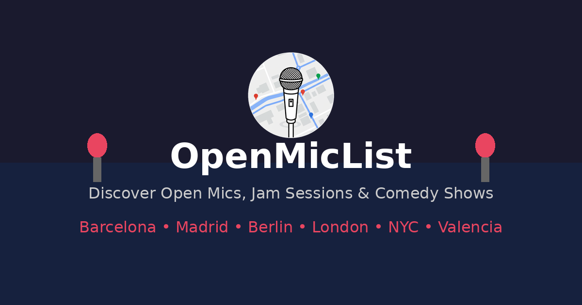 OpenMicList - Find Open Mics & Jam Sessions